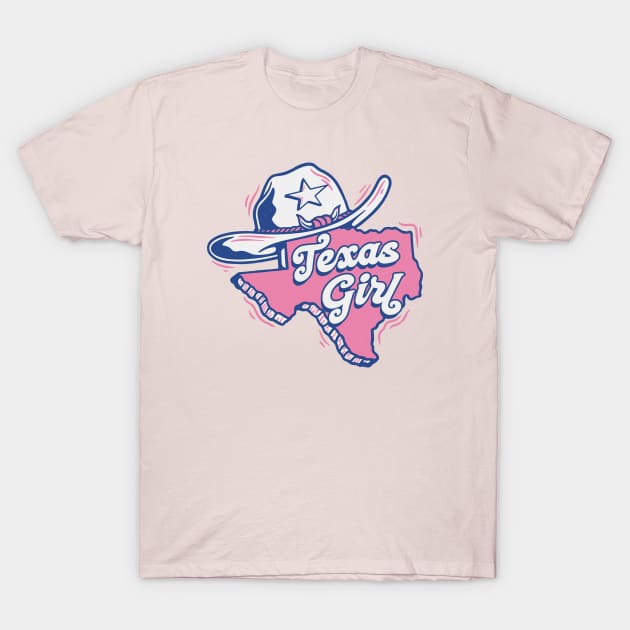 Retro Texas Girl Proud Texan // Texas Outline with Cowboy Hat - Texas ...