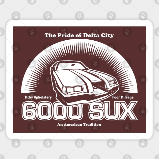 6000 SUX (White Print) - Robo Cop - Sticker | TeePublic