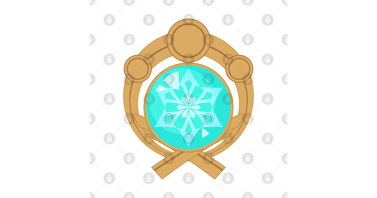 Genshin Impact Inazuma Vision - Cryo - Genshin - T-Shirt | TeePublic