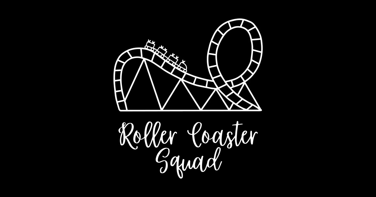Roller Coaster Squad Amusement Park - Roller Coaster - Sticker | TeePublic