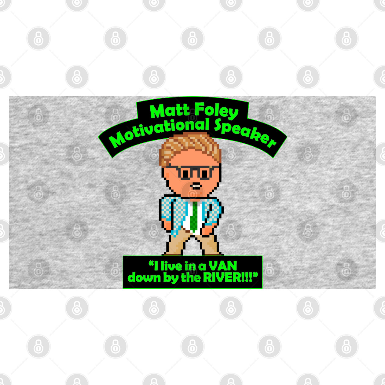 Pixel Matt Foley Motivational Quote - Matt Foley - Baseball T-Shirt ...