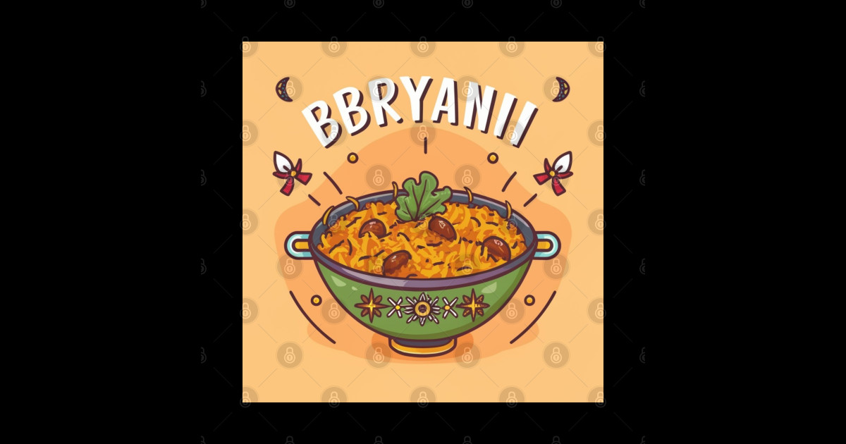 Biryani lovers - Biryani - Sticker | TeePublic