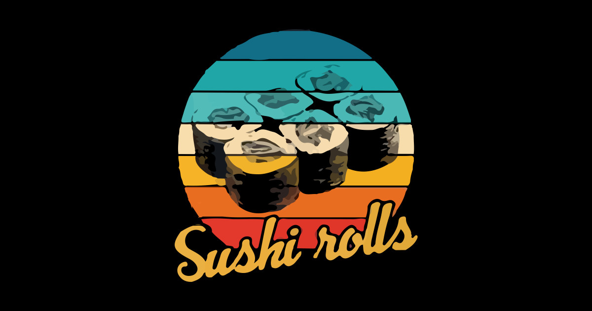 Vintage Sushi Rolls - Vintage Sushi Rolls - Sticker | TeePublic