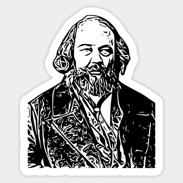 Mikhail Bakunin Vector | Anarchism philosophy line art - Philosophy ...