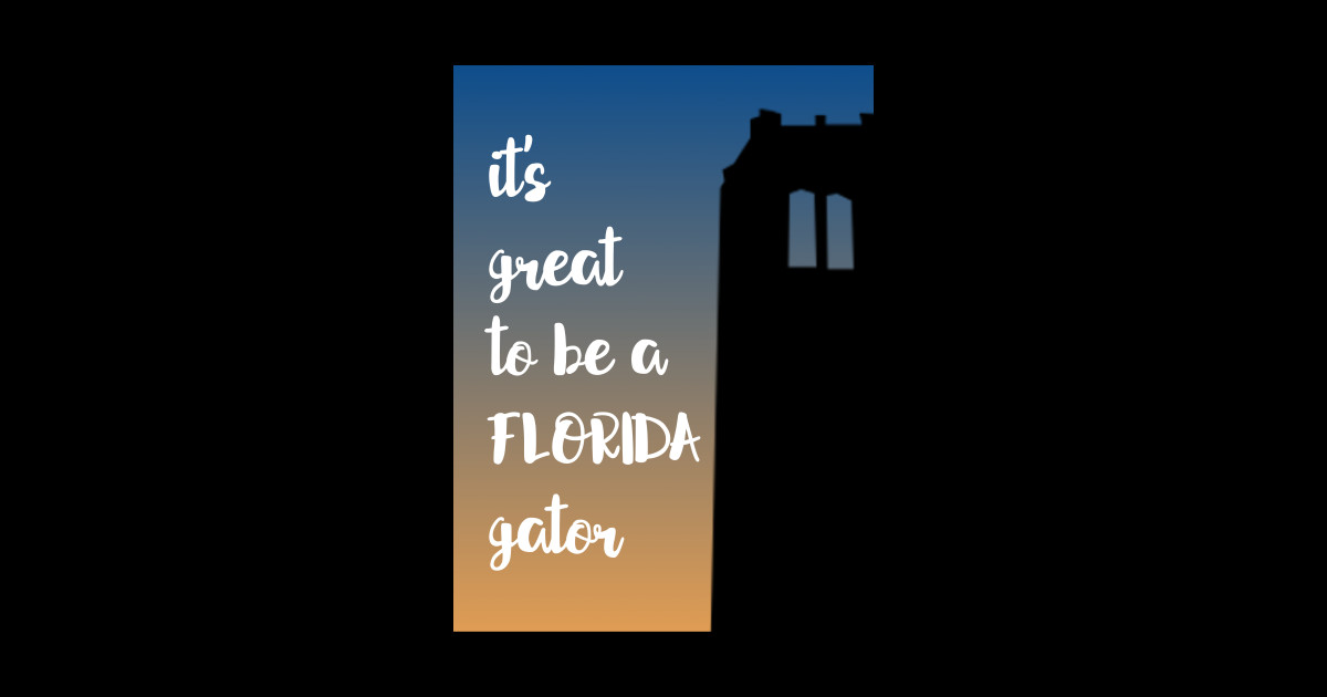 it's great to be a florida gator - Florida - Sticker | TeePublic