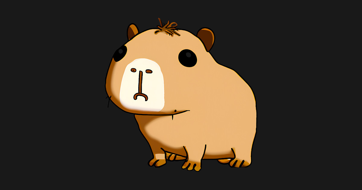 Confused Capybara 2 - Capybara - T-Shirt | TeePublic