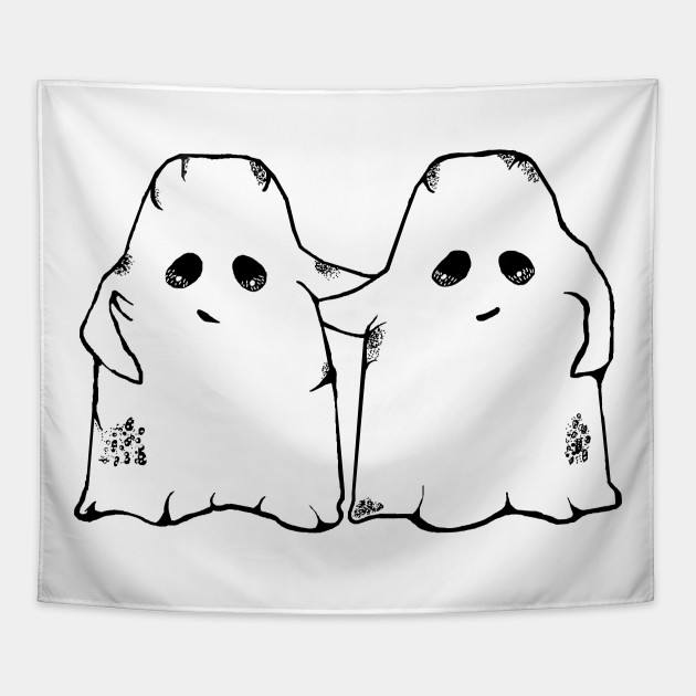 Ghost Hug - Ghost - Tapestry | TeePublic