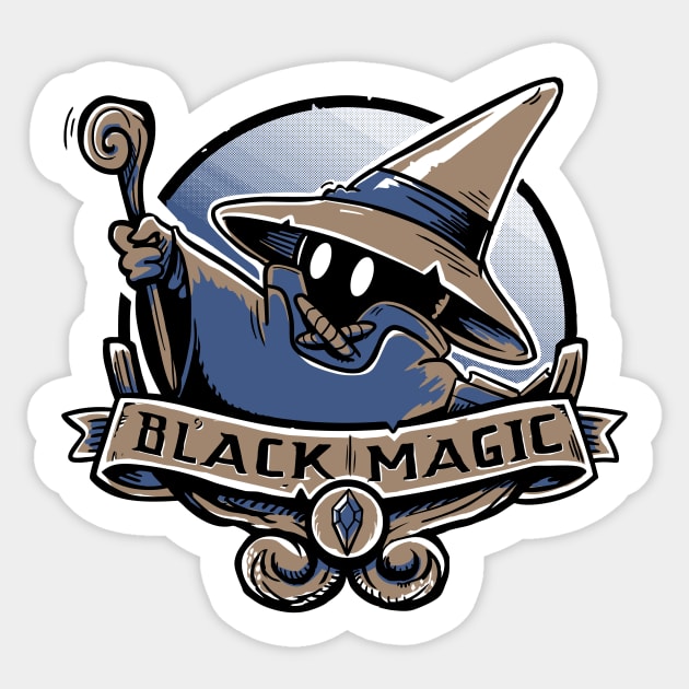 Black Magic - Black Mage - Sticker | TeePublic