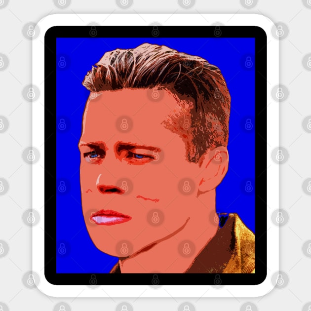 brad pitt - Brad Pitt - Sticker | TeePublic