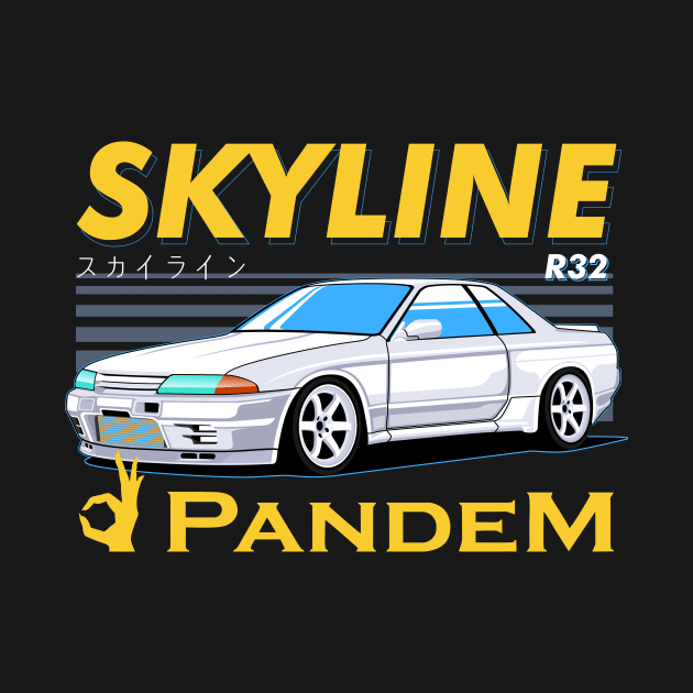 Skyline R32 Pandem Widebody Kits - Gtr R32 - T-Shirt | TeePublic