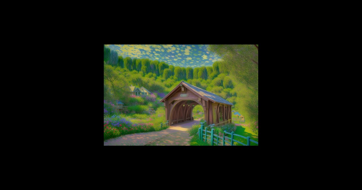 Covered Bridge - Covered Bridge - Sticker | TeePublic