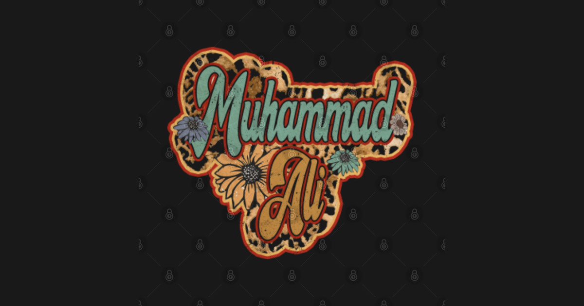 Retro Muhammad Gifts Name Ali Flowers Personalized Styles - Retro ...