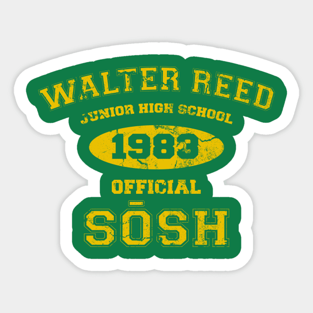 Walter Reed Sosh - 1983 - Sticker | TeePublic