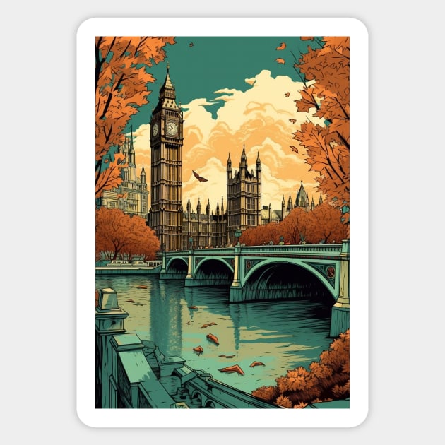 London Clock Tower - London Design - Sticker | TeePublic