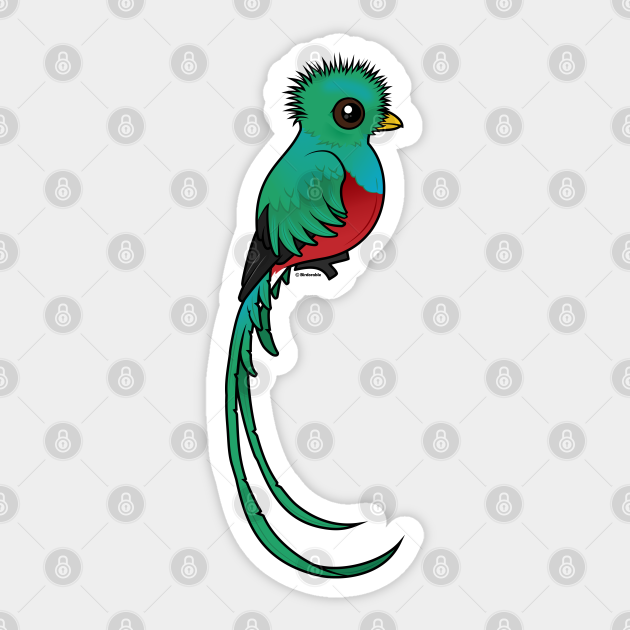 Birdorable Resplendent Quetzal - Bird - Sticker | TeePublic