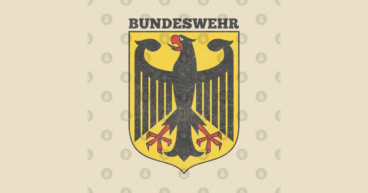 Bundeswehr / Deutsche German Coat Of Arms Faded Design #2 - Bundeswehr ...