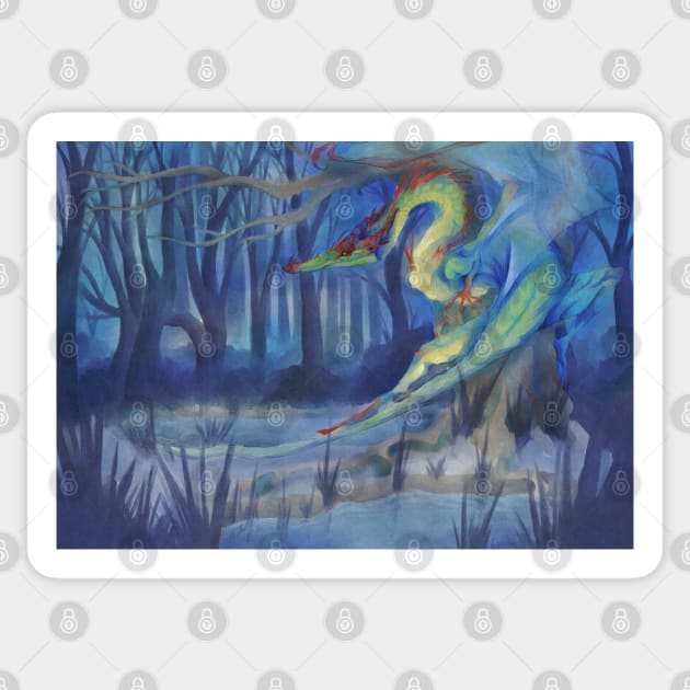 Swamp Dragon - Dragon - Sticker | TeePublic