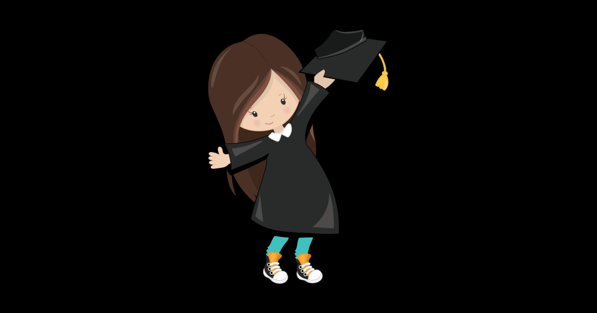 Graduation Girl, Cute Girl, Brown Hair, Graduate - Graduation Girl ...