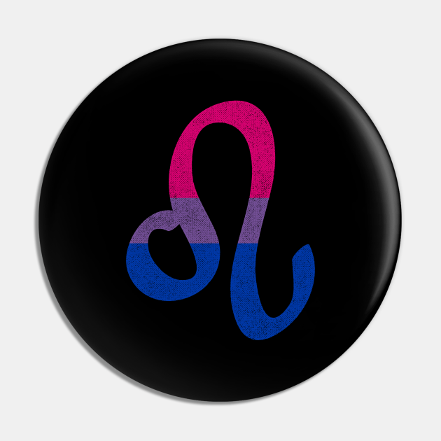Bisexual Pride Flag Leo Zodiac Sign Leo Pin Teepublic