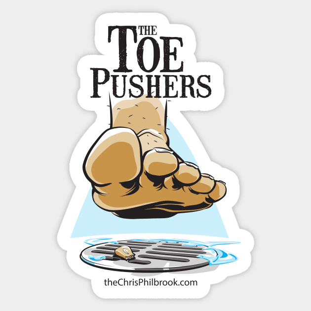 Chris Philbrook Toe Pusher Logo - Chris Philbrook - Sticker | TeePublic