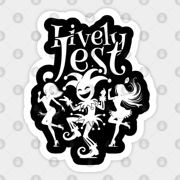 Lively Jest: An Energetic Dance Of Festive Spirits - Carnival - Sticker ...
