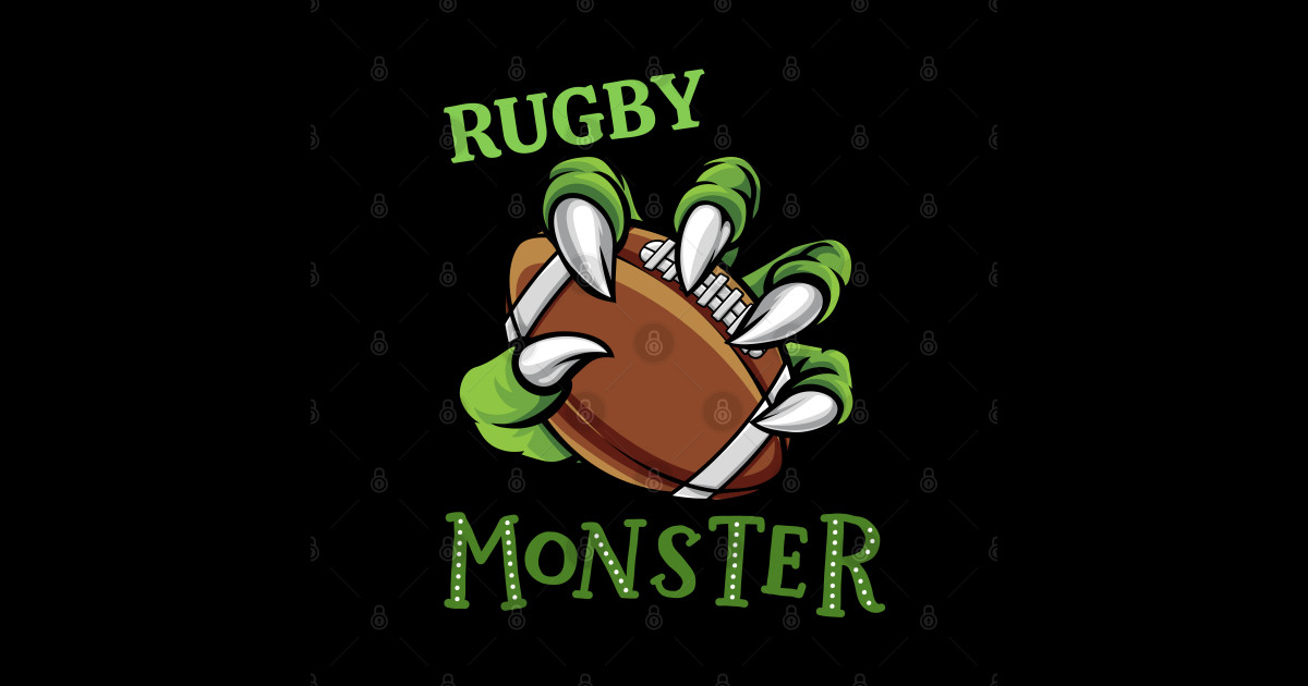 Rugby monster sport Gift for Rugby player love Rugby funny present for ...
