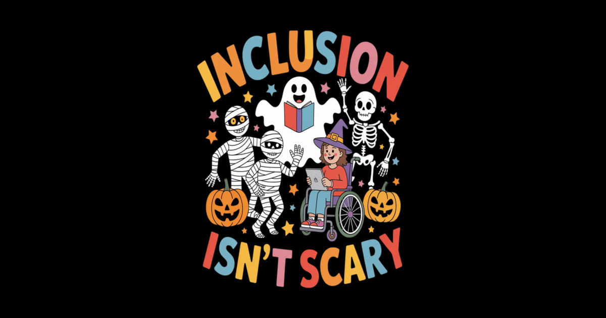 Inclusion Isn'T Scary Ghost Mummy Halloween Slp Sped Teacher ...