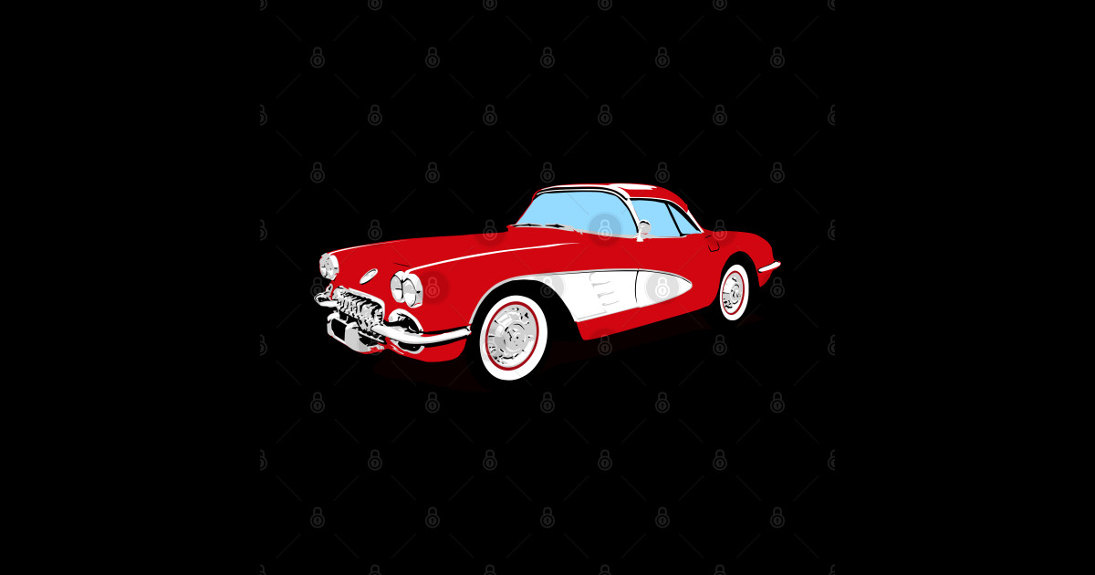 57 Corvette - 57 Corvette - Sticker | TeePublic