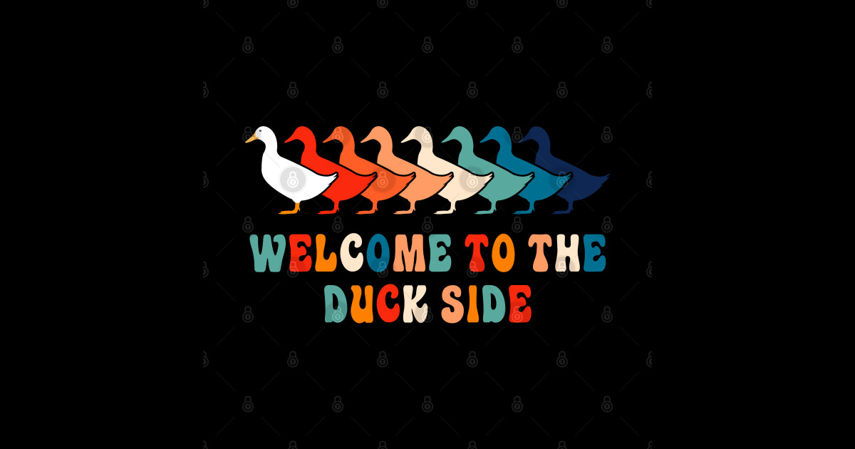 Vintage Ducky Retro Duck Pun 70s 80s Funny Duck - Duck - Sticker ...