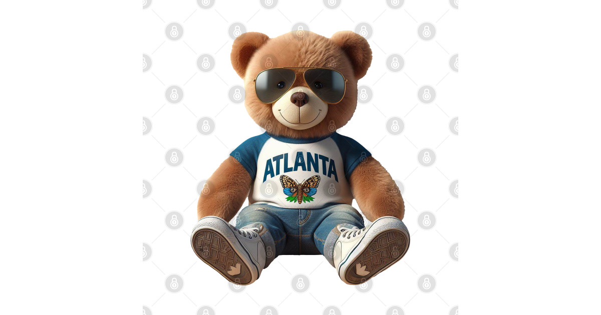Atlanta Teddy Bear - Atlanta - T-Shirt | TeePublic