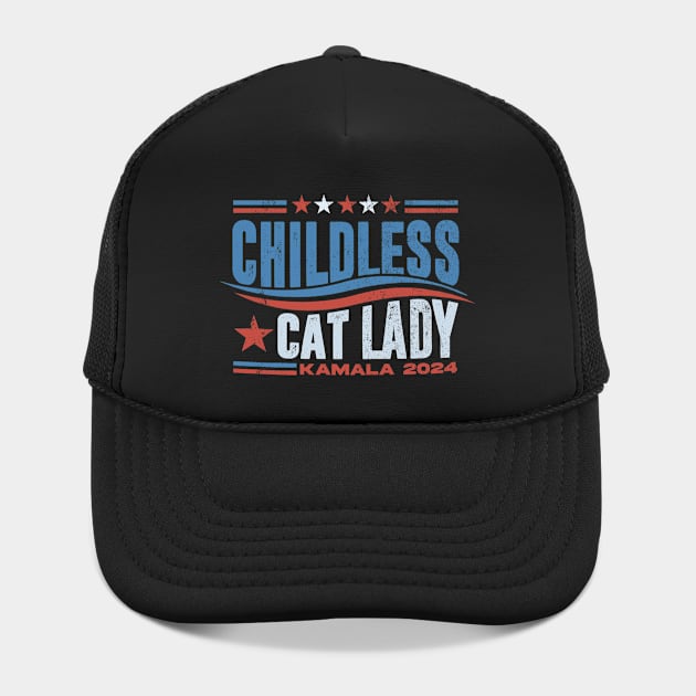 Childless Cat Lady Kamala Harris 2024 - Childless Cat Lady - Hat ...