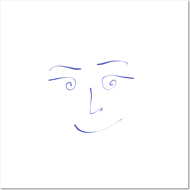 Caffeine Face Line Drawing - Caffeinated Face Line Drawing - Posters ...