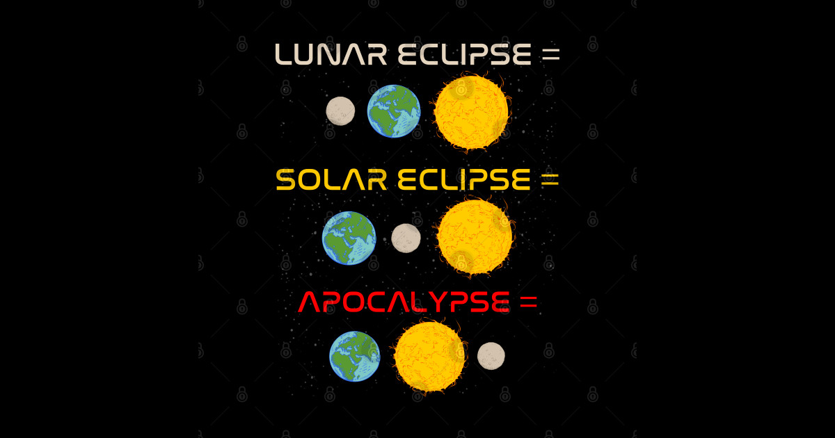 Lunar Eclipse / Solar Eclipse / Apocalypse - Apocalypse - Sticker ...