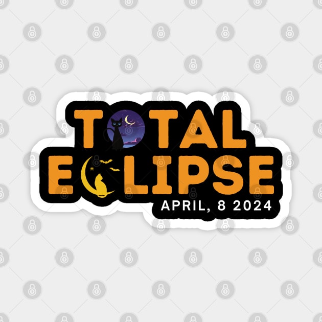 TOTAL ECLIPSE CATS - Eclipse 2024 - Sticker | TeePublic