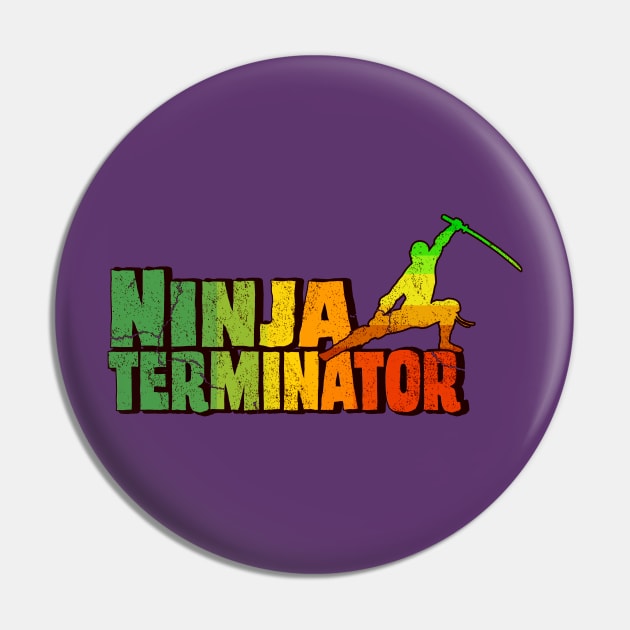 80s Ninja - Ninja - Pin | TeePublic