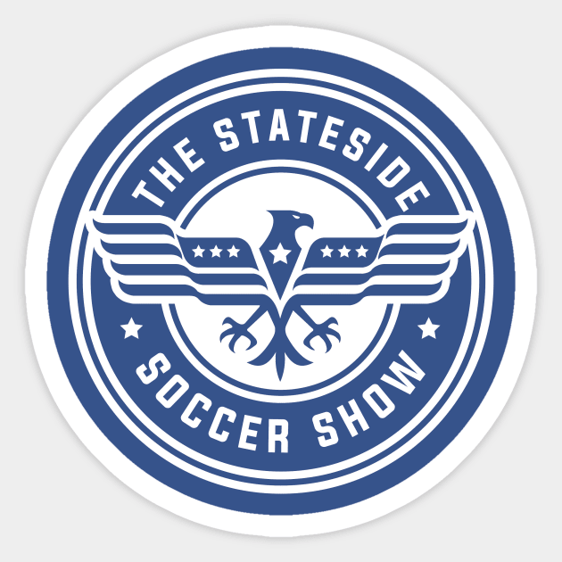 The Stateside Soccer Show White Logo - Soccer Podcast - Sticker | TeePublic
