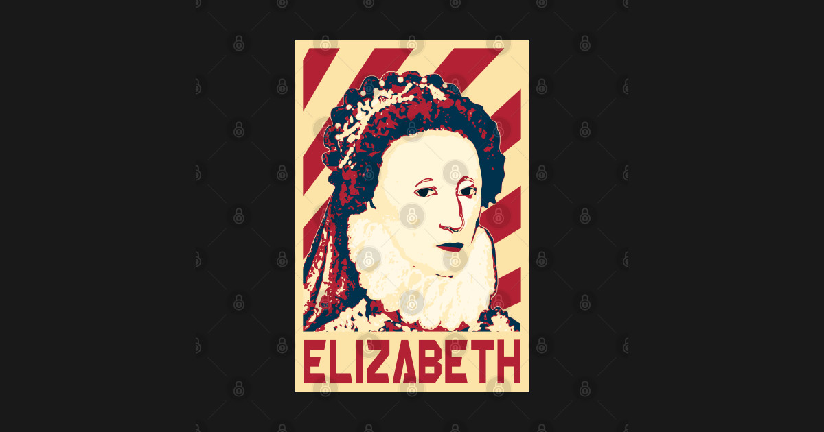 Elizabeth Queen Of England Retro Propaganda - Elizabeth - T-Shirt ...