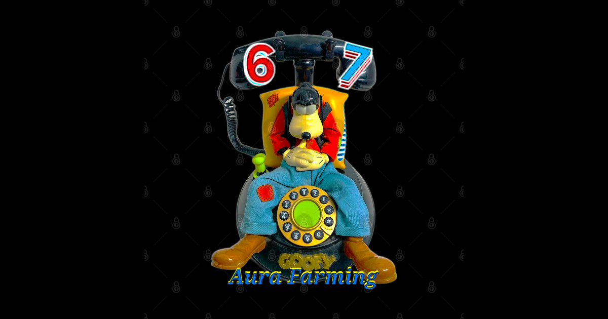 Goofy Aura Farming 6 7 Meme Aura Farming Sticker Teepublic