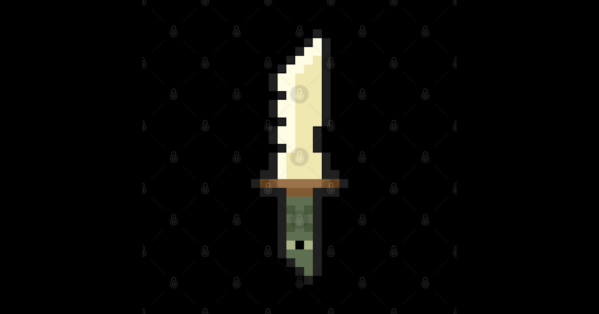 knife pixel art - Knife - Posters and Art Prints | TeePublic
