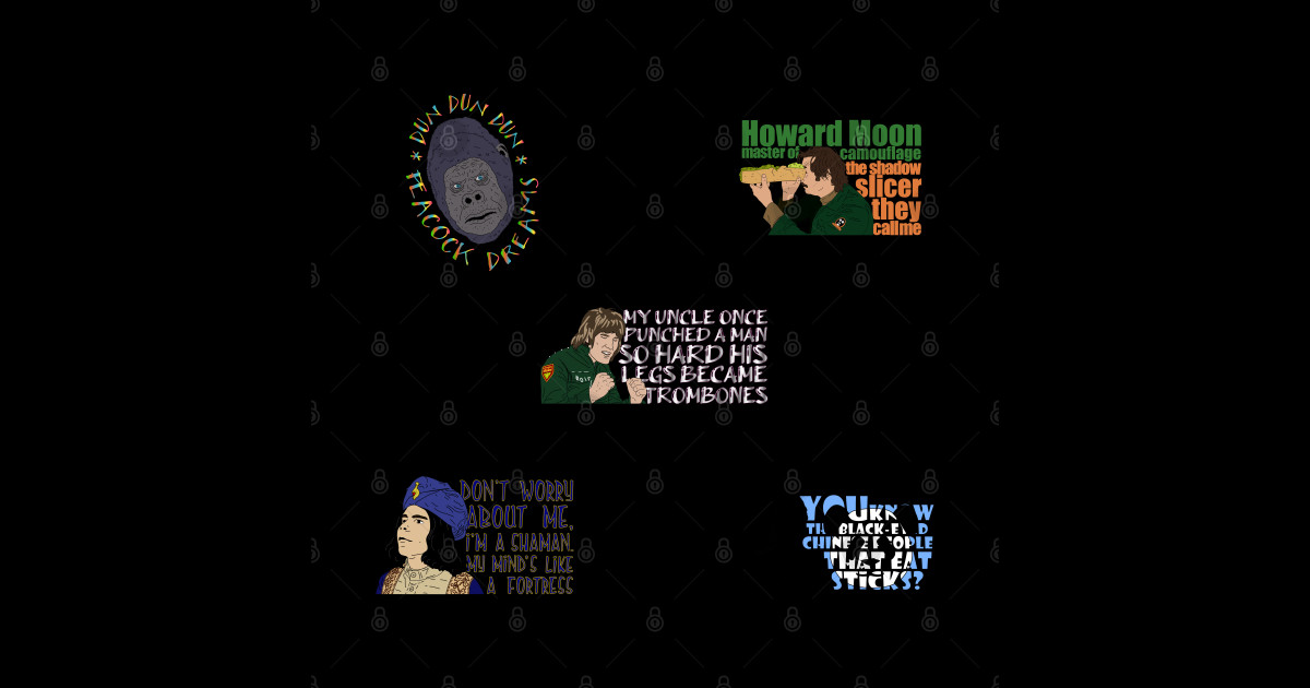 The Mighty Boosh sticker pack - The Mighty Boosh - Sticker | TeePublic