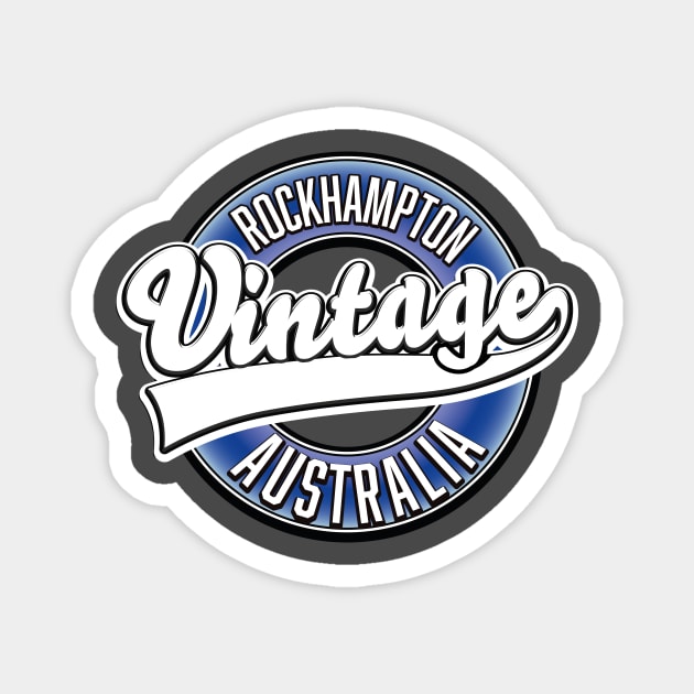 Rockhampton Australia vintage style logo - Rockhampton Australia Logo ...