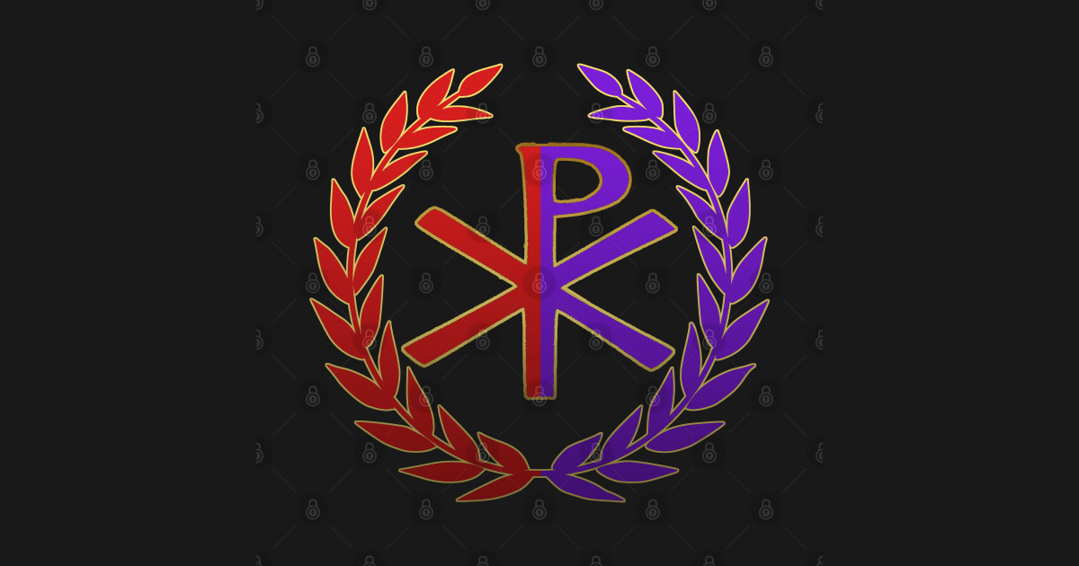 Roman Empire East and West Chi Rho symbol - Roman Empire - T-Shirt ...