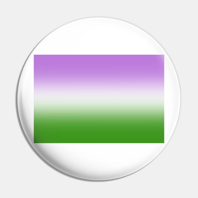 Genderqueer Pride Flag Gradient - Flag - Pin | TeePublic
