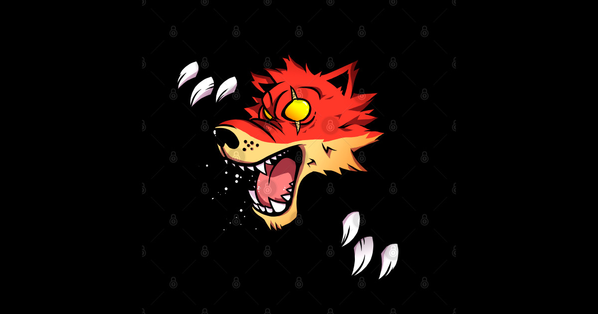Rabid Fox - Fox - Sticker | TeePublic