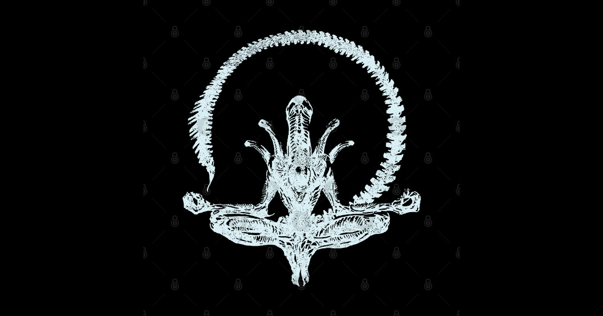 Zen Alien - Alien - Pin | TeePublic