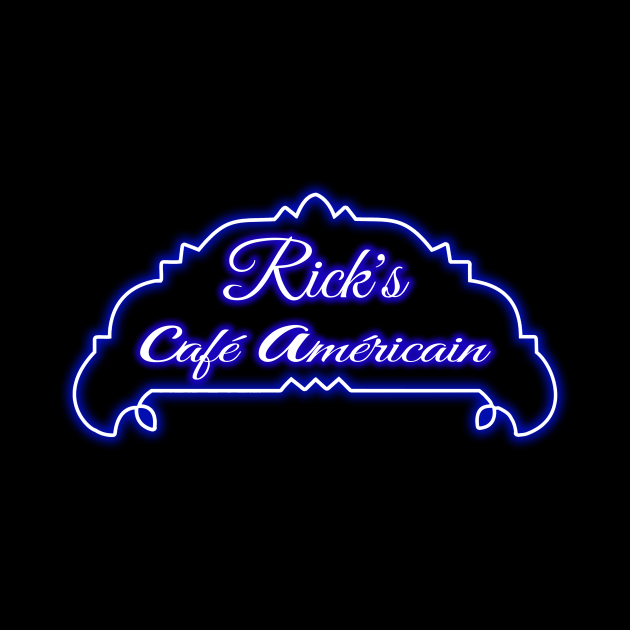 Rick's Cafe Americain Neon Sign - Casablanca - Tapestry | TeePublic