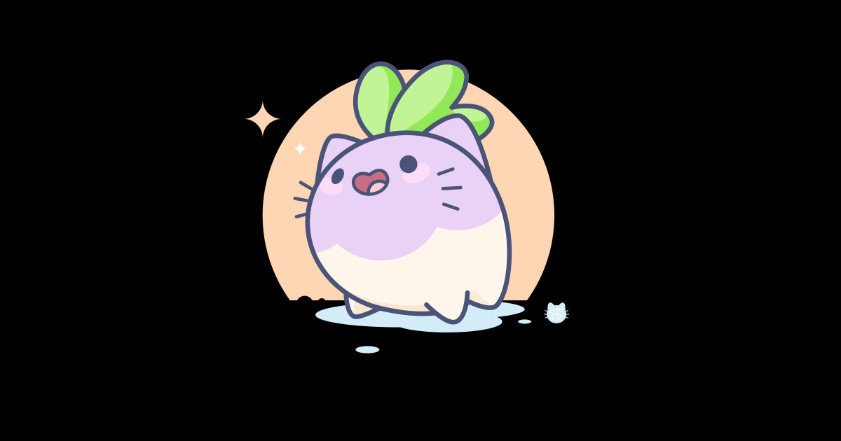 Turnip Cat 1 - Turnip - Sticker | TeePublic