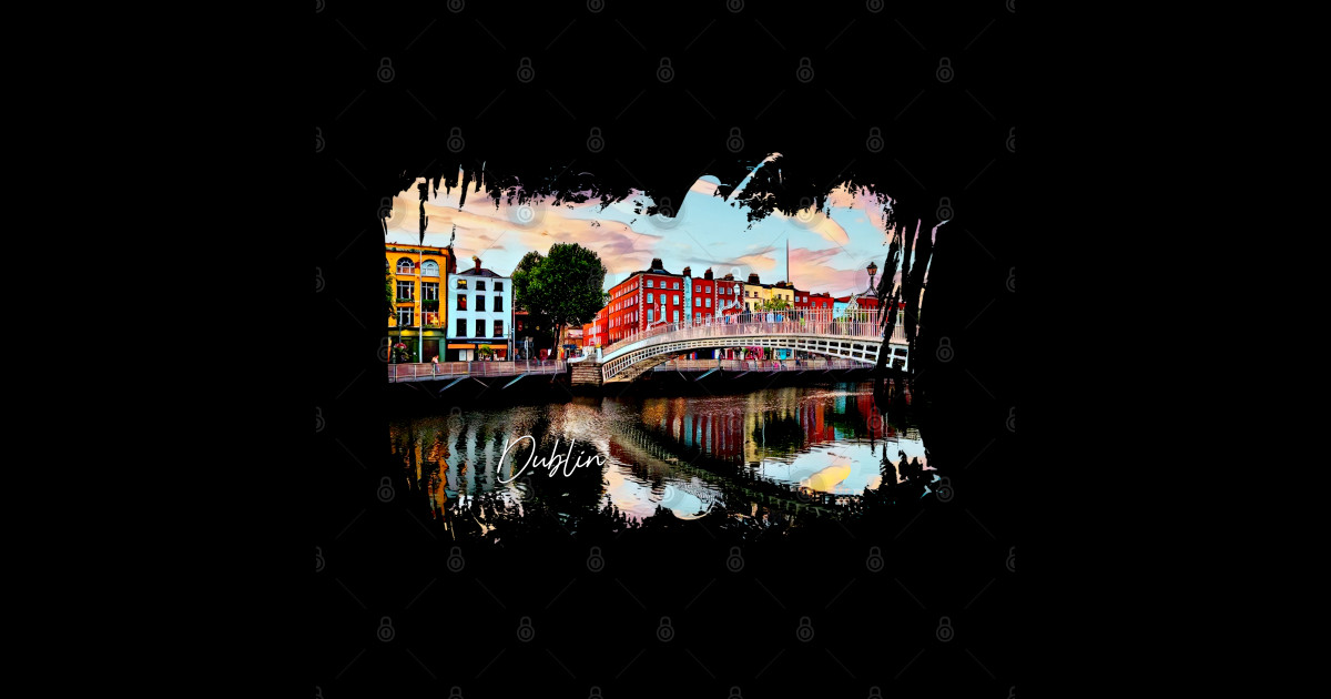 Dublin artwork - Dublin - Sticker | TeePublic