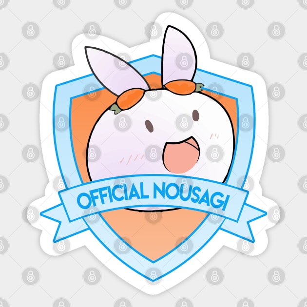 Nousagi Badge Hololive Pekora Fanbase - Hololive Jp - Sticker | TeePublic