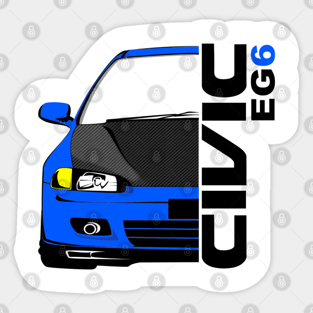 Honda Civic EG6 JDM - Honda Civic Eg6 - Sticker | TeePublic